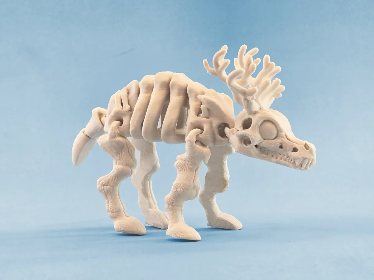 Articulated skeleton reindeer - Free 3D Print Model - MakerWorld
