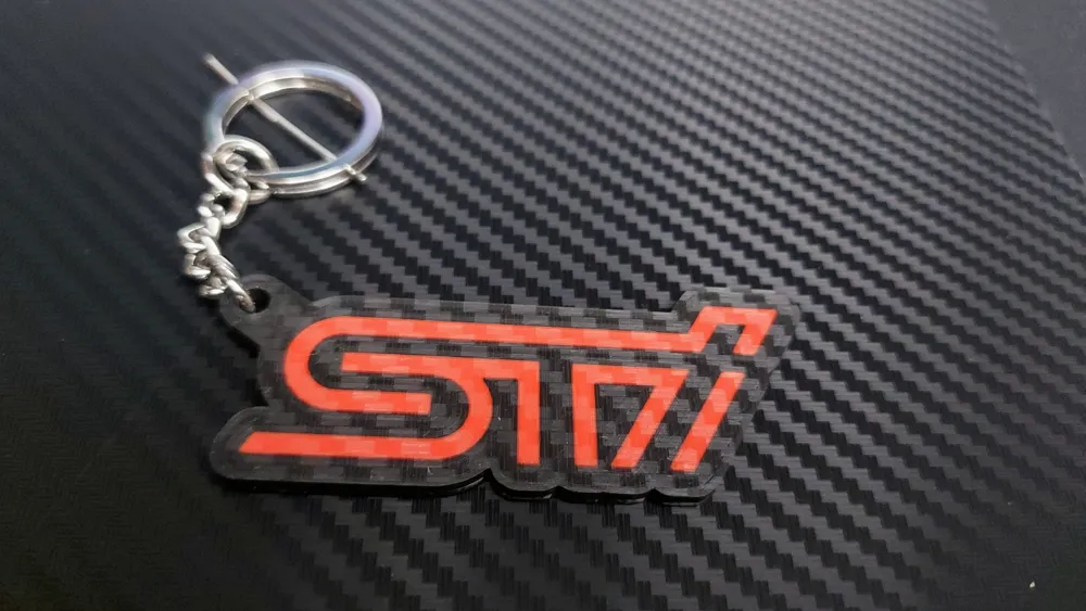 Subaru WRX STI logo keychain by pj_hack - MakerWorld