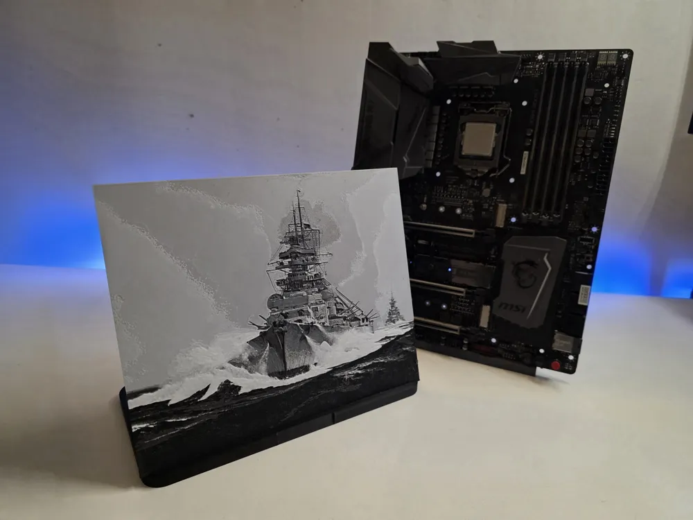 Display Stand for Motherboards, Hueforge Paintings by Die Werft ...