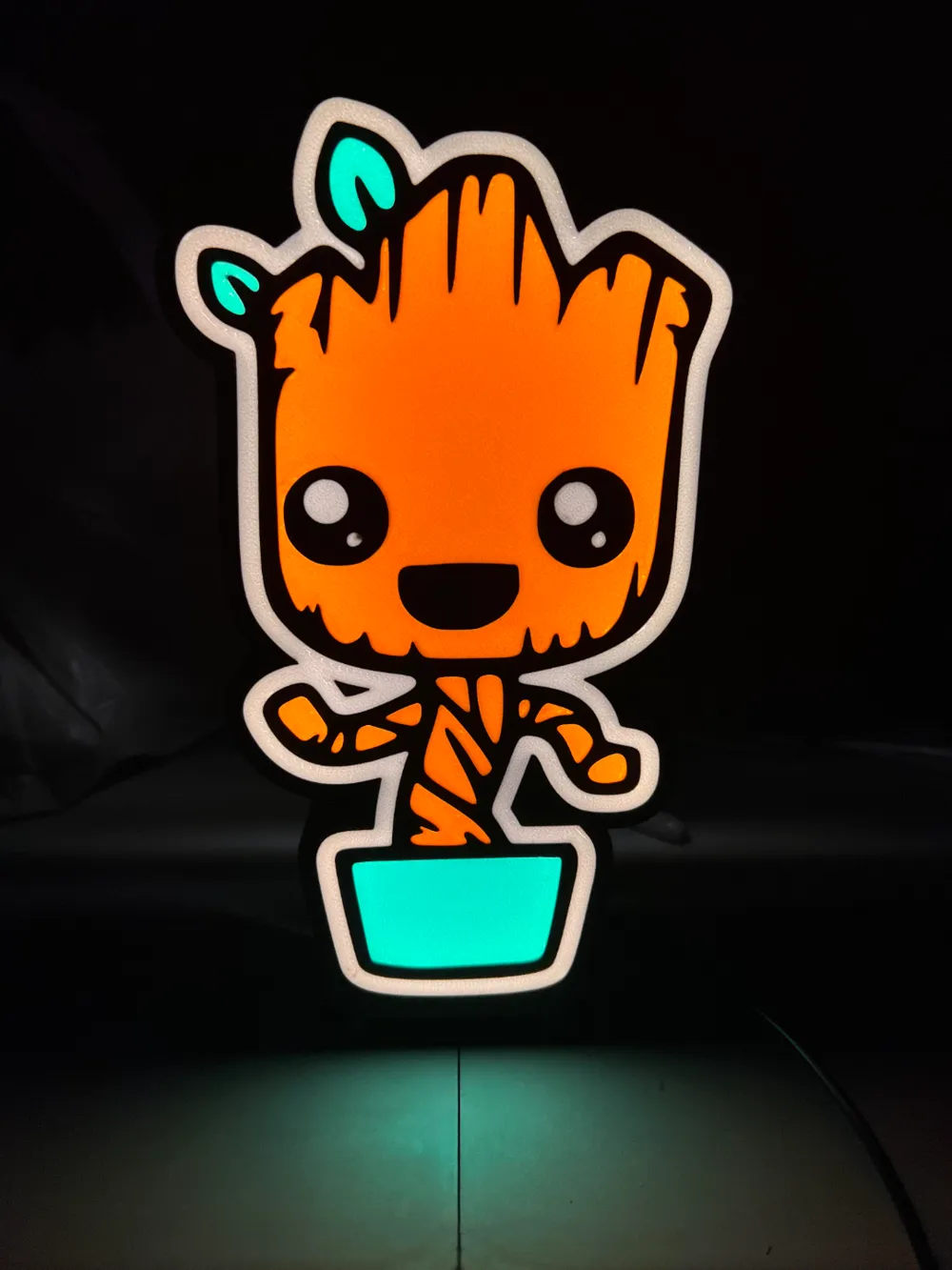 Planted Baby Groot LED Lamp by Codyinbody3 - MakerWorld