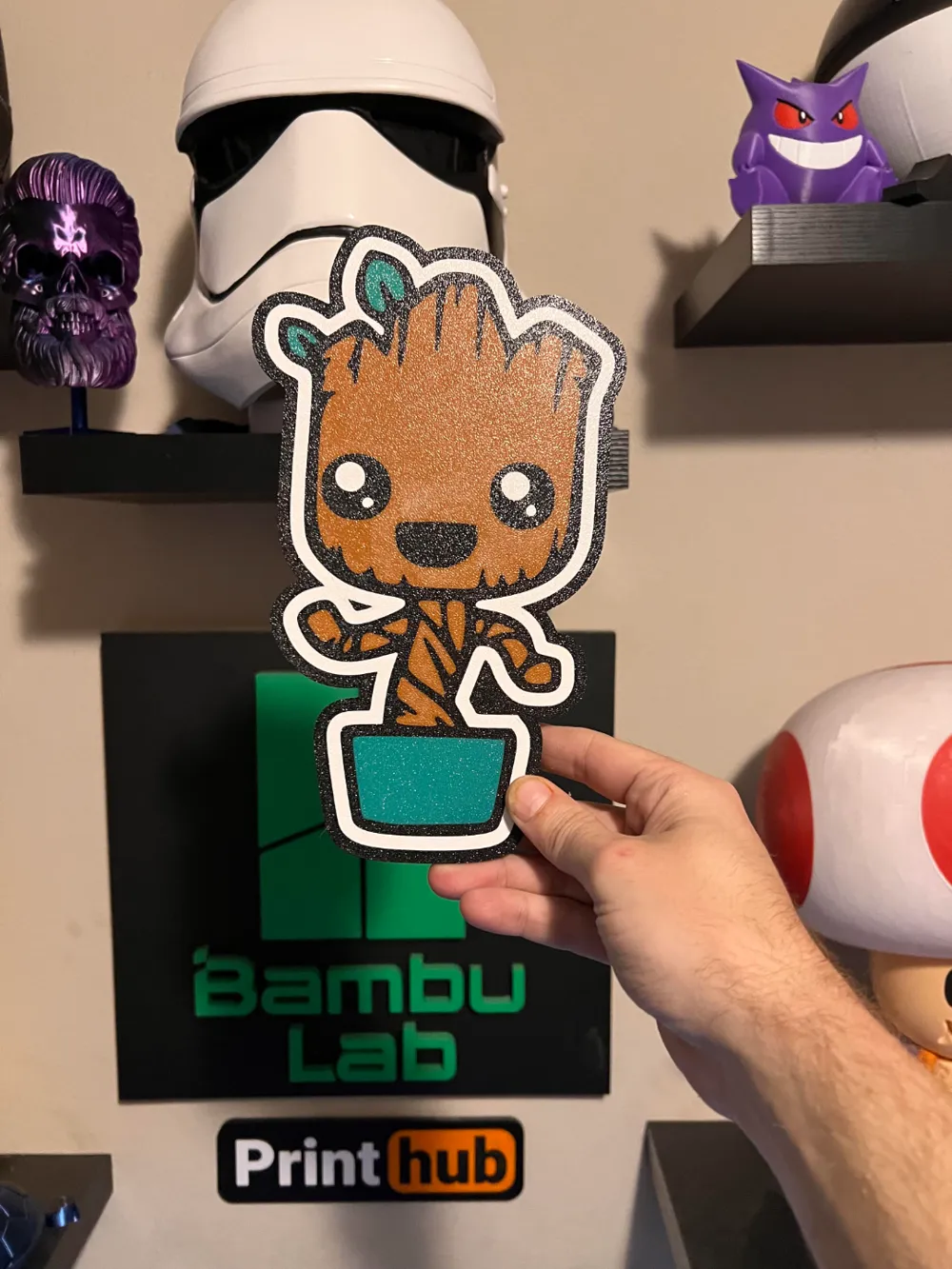 Planted Baby Groot LED Lamp by Codyinbody3 - MakerWorld