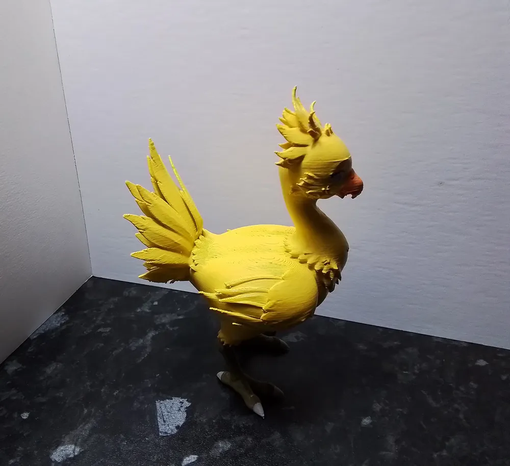Cute Chocobo Figure - Free 3D Print Model - MakerWorld