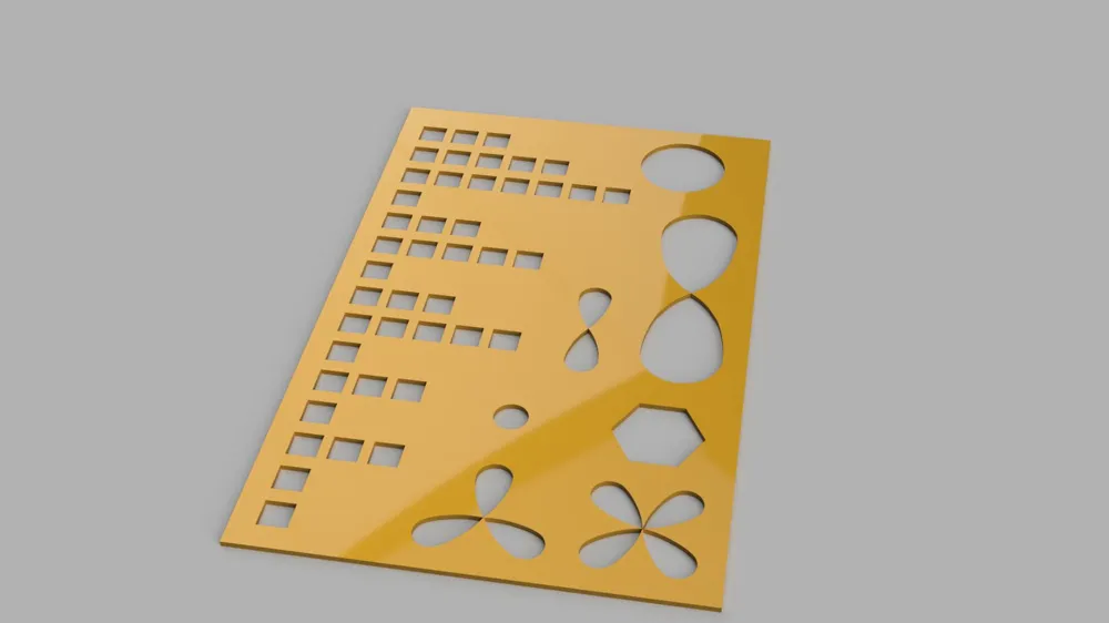 Molecule structure chemical drawing template by Der_Joni - MakerWorld