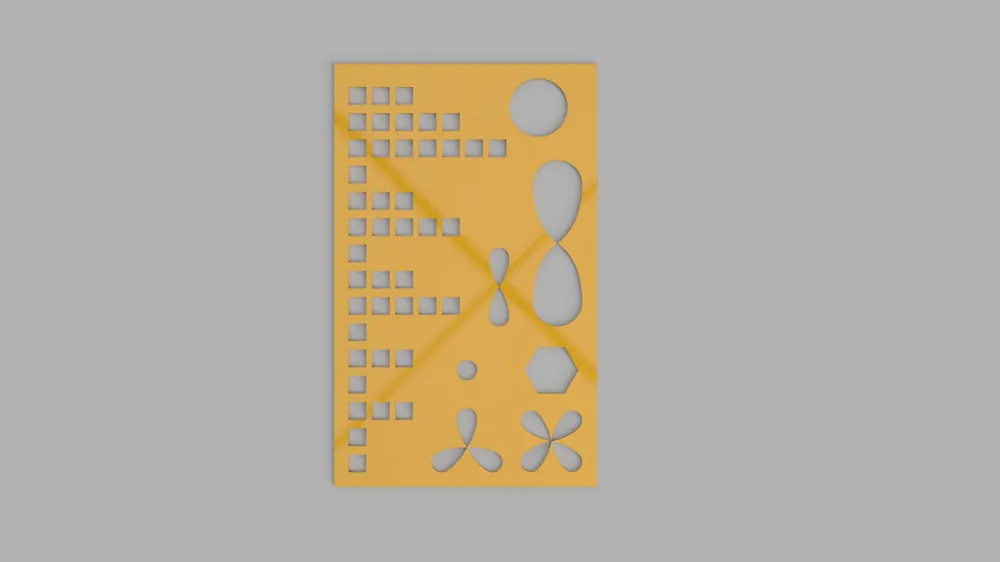 Molecule structure chemical drawing template by Der_Joni - MakerWorld