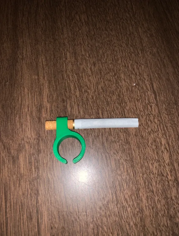 Hands-Free Cigarette Ring Holder - Free 3D Print Model - MakerWorld