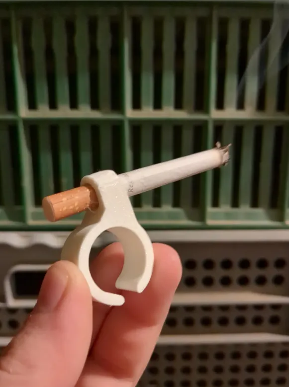 Hands-Free Cigarette Ring Holder by Huco3D MakerWorld: Download Free 3D ...