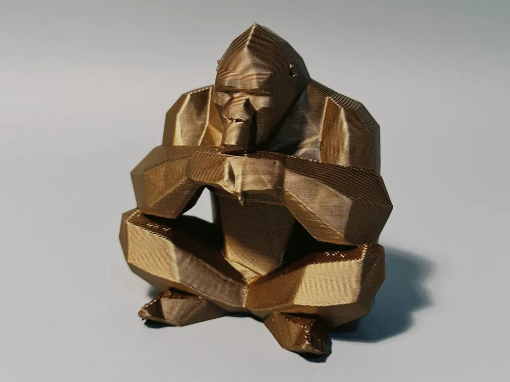 Low Poly Thinking Ape by 3DWorldOfWonders - MakerWorld