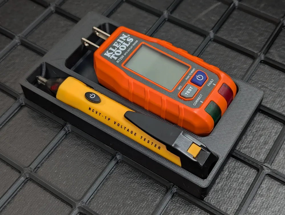 Klein Outlet Tester Holder - Gridfinity - Free 3D Print Model - MakerWorld