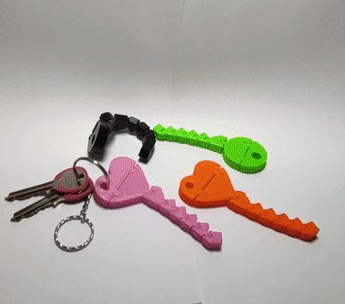 Gyro Heart Keychain by SlamDunkasaur - MakerWorld