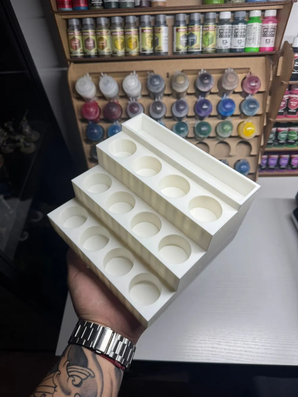 Citadel paint and brush display stand by Niko 3D MakerWorld: Download ...