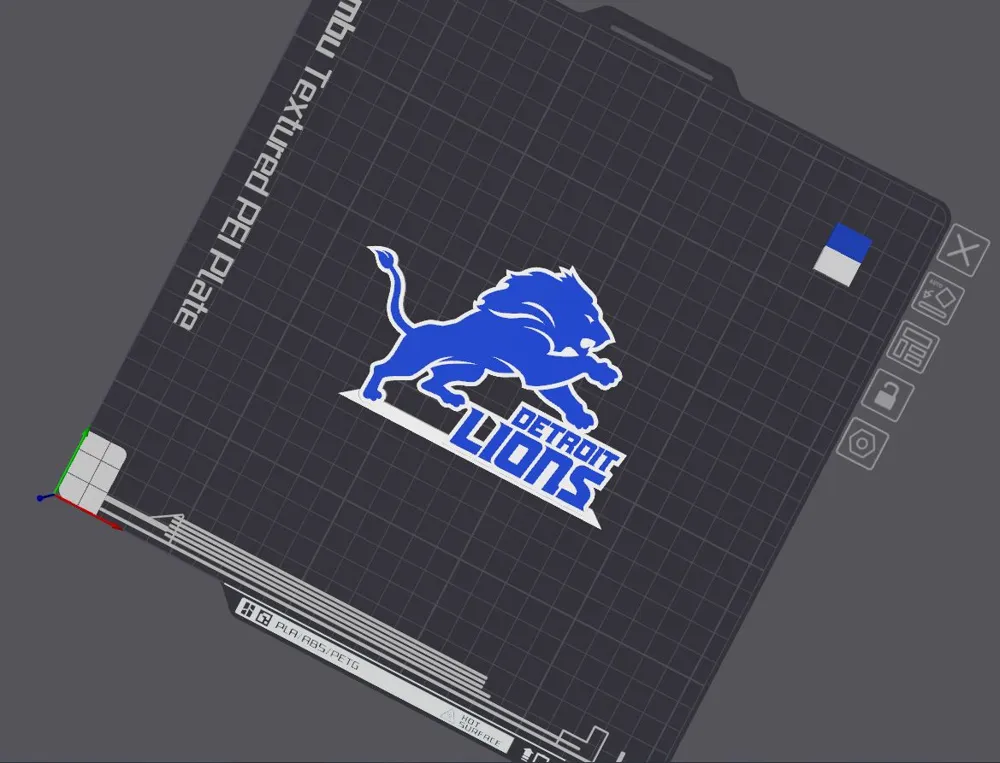 Detroit Lions Logo Table Stand by 5kyrunn3r MakerWorld: Download Free ...