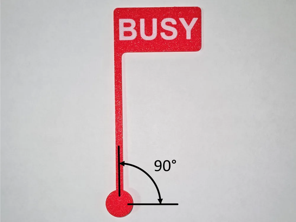 Office Status Busy Flag - Free 3D Print Model - MakerWorld