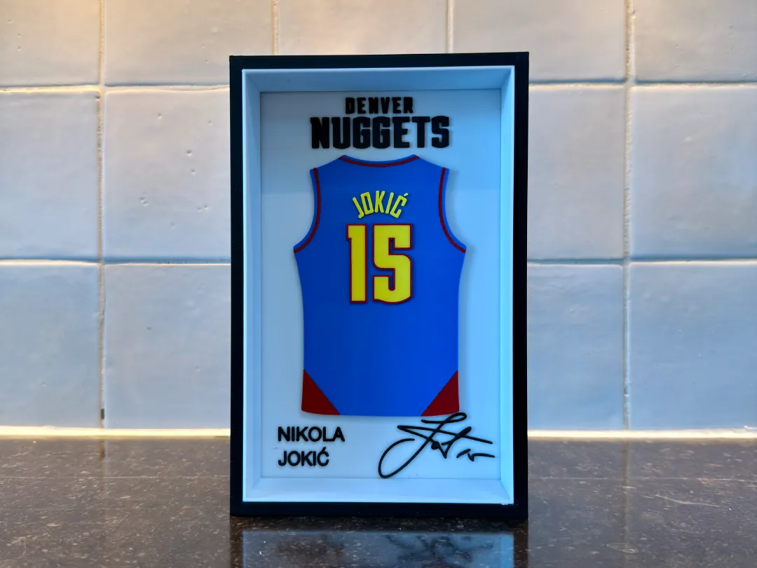 Nikola Jokić - Denver Nuggets - Jersey Frame - Free 3D Print Model ...