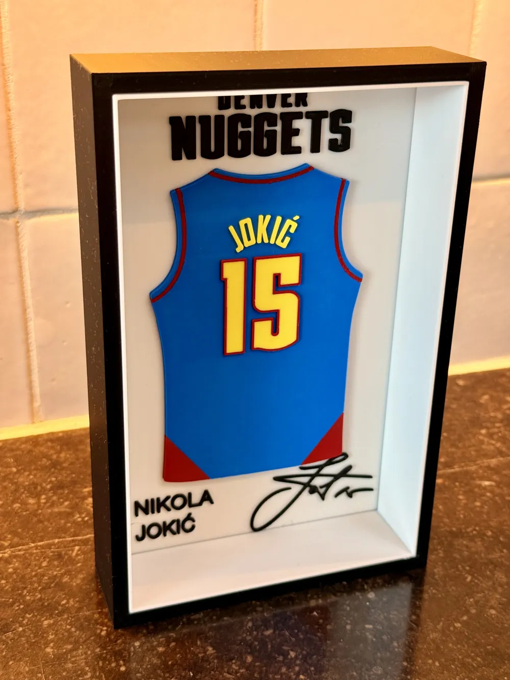 Nikola Jokić - Denver Nuggets - Jersey Frame - Free 3D Print Model ...