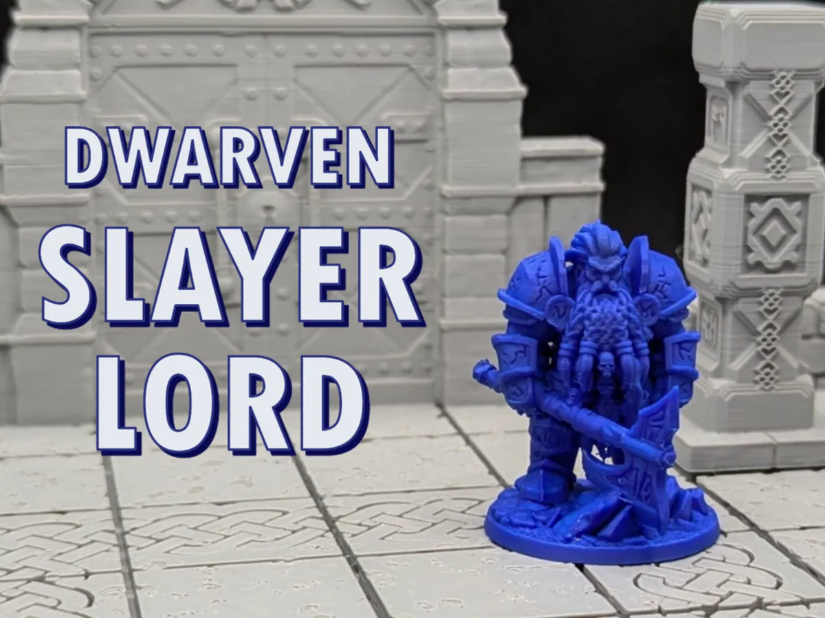 Dwarven Slayer Lord (Skulltaker Clan) by Arwast MakerWorld: Download ...
