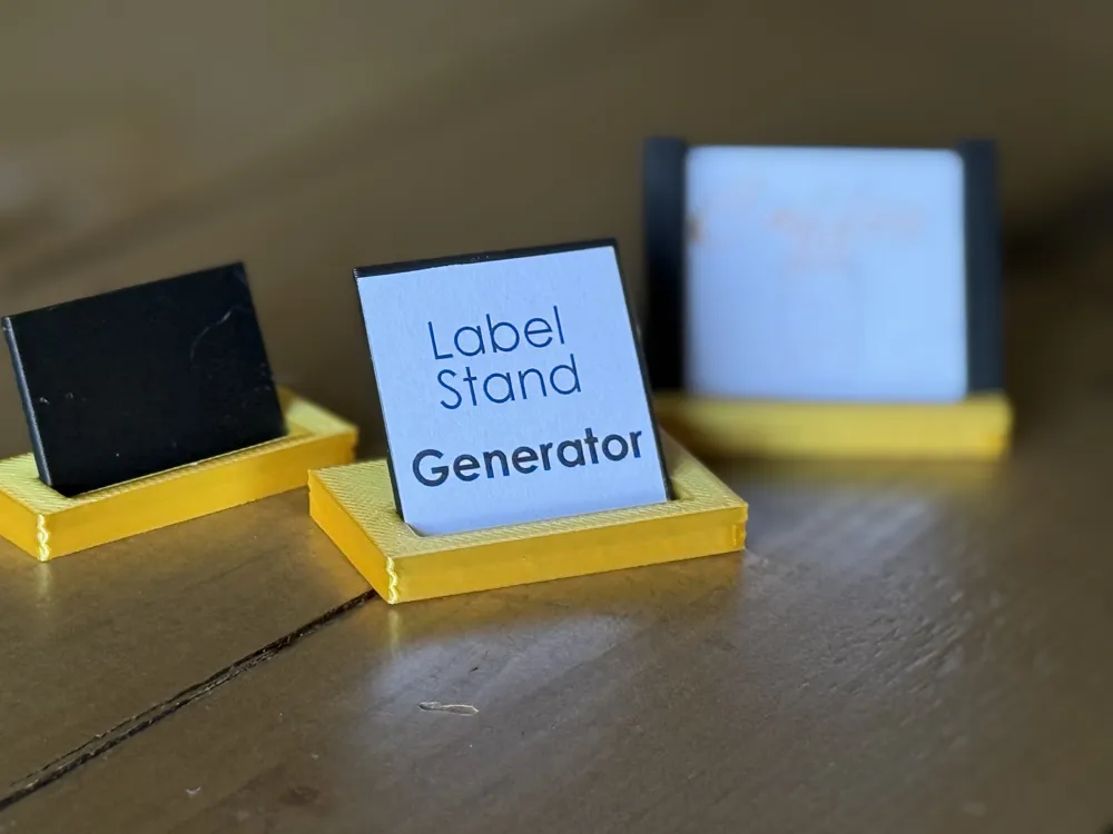 Parametric Sign Stand – Customizable Holder by Henry MakerWorld ...