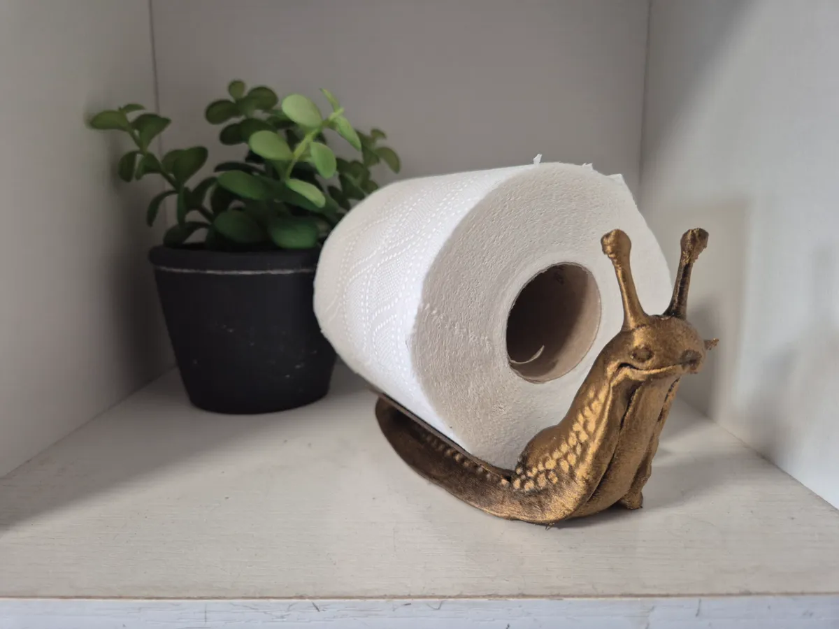 Snail Toilet Paper Holder - Free 3D Print Model - MakerWorld