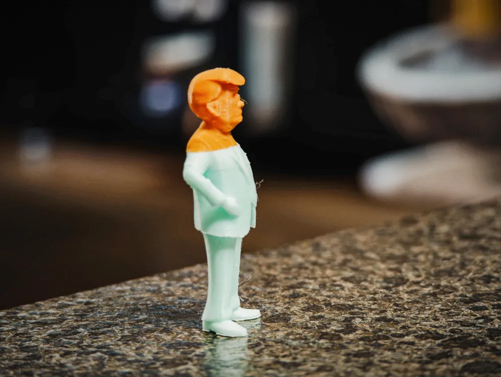 Trump Miniature Figure Model - Free 3D Print Model - MakerWorld