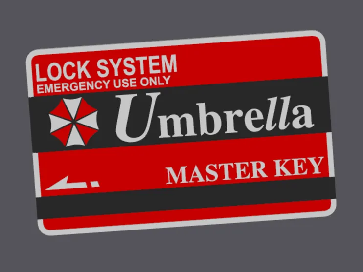 Resident Evil 4 Umbrella Corporation Keycard by zahcy MakerWorld ...