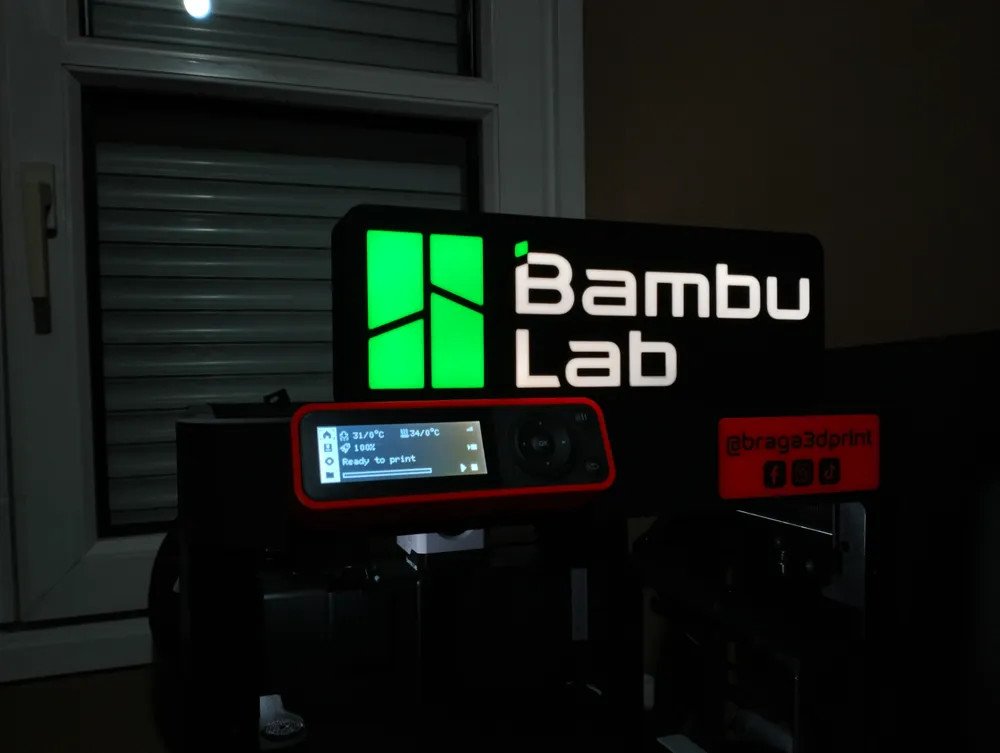 Bambu Lab Lightbox LED Lamp by braga3dprint MakerWorld: Download Free ...