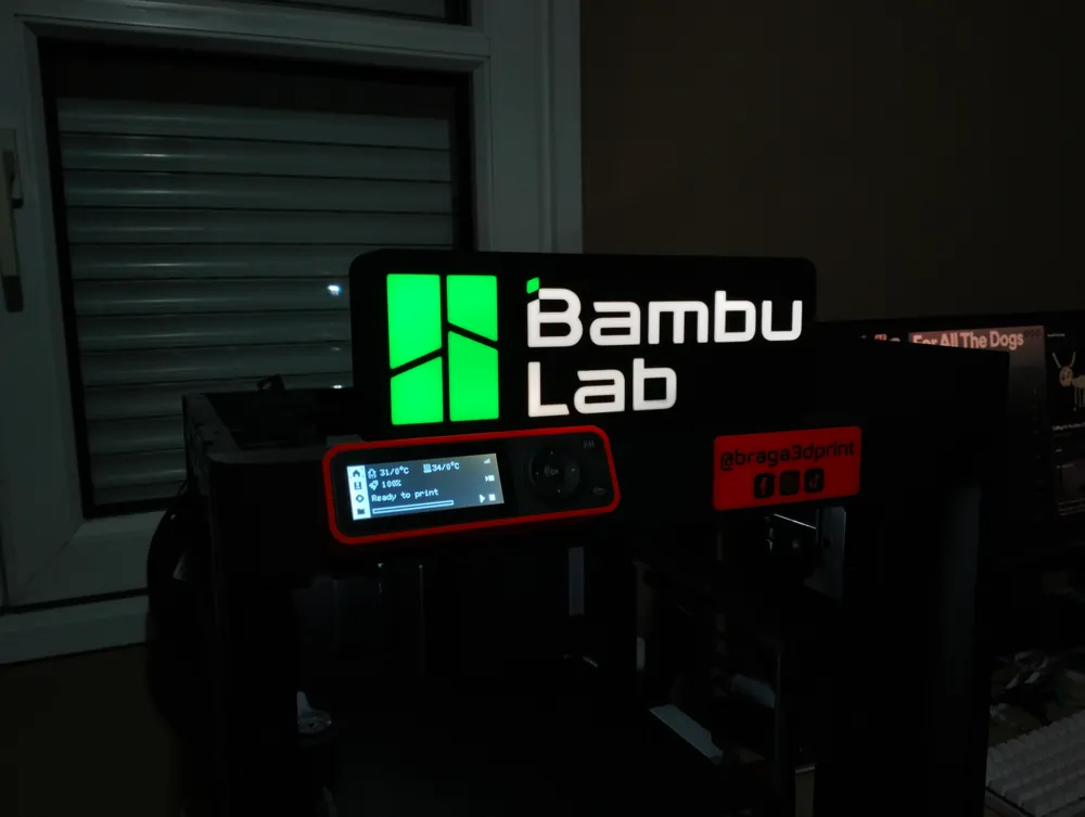 Bambu Lab Lightbox LED Lamp by braga3dprint MakerWorld: Download Free ...