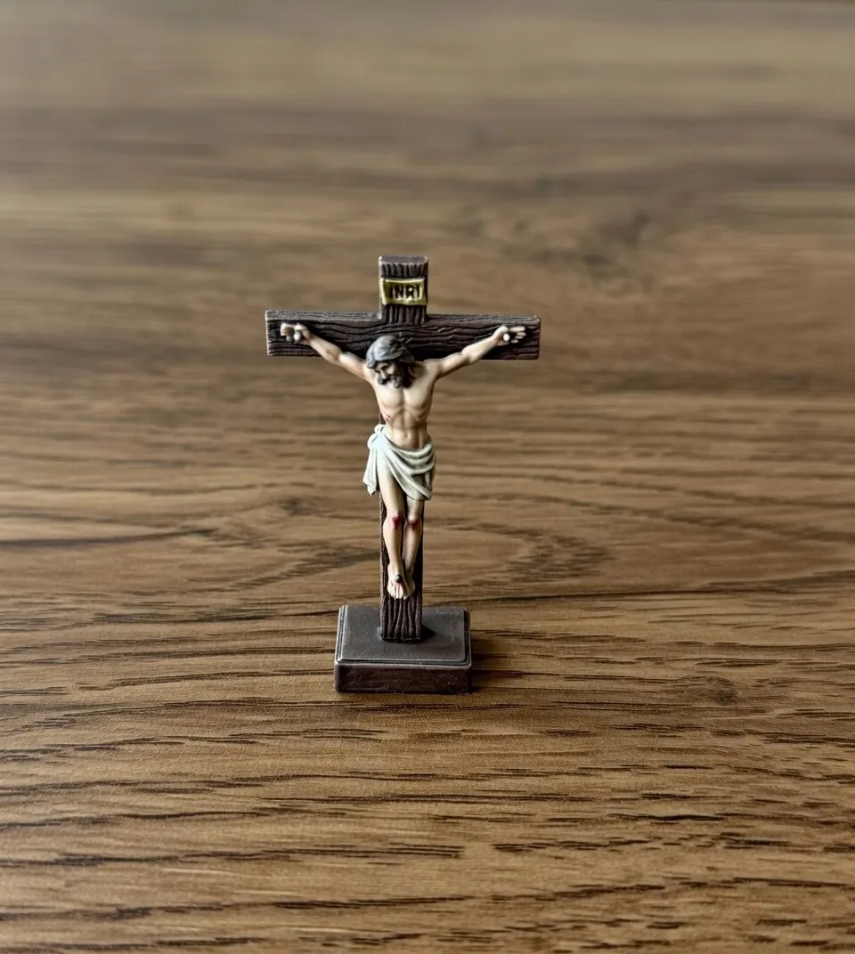 Jesus Christ on Cross - Sculpture - Free 3D Print Model - MakerWorld