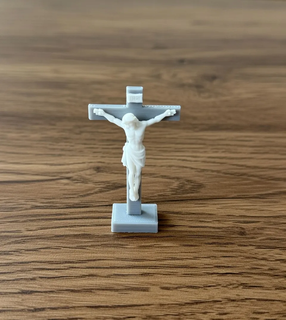 Jesus Christ on Cross - Sculpture - Free 3D Print Model - MakerWorld