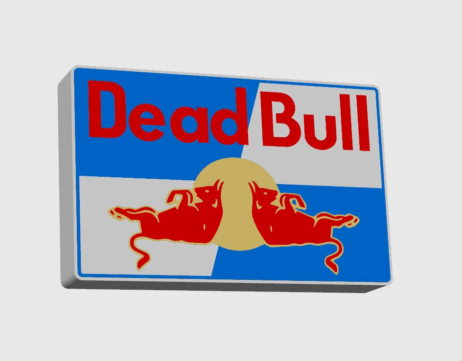 DeadBull LightBox (Parody RedBull) by Carlson - MakerWorld