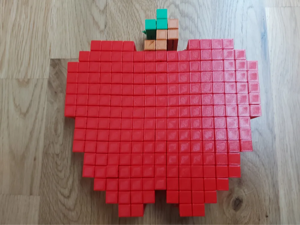 Flexigrid Apple (Inspired By @Jetpad) - Free 3D Print Model - MakerWorld