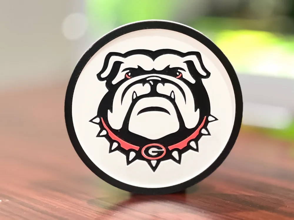 Georgia Bulldogs Coasters - Free 3D Print Model - MakerWorld