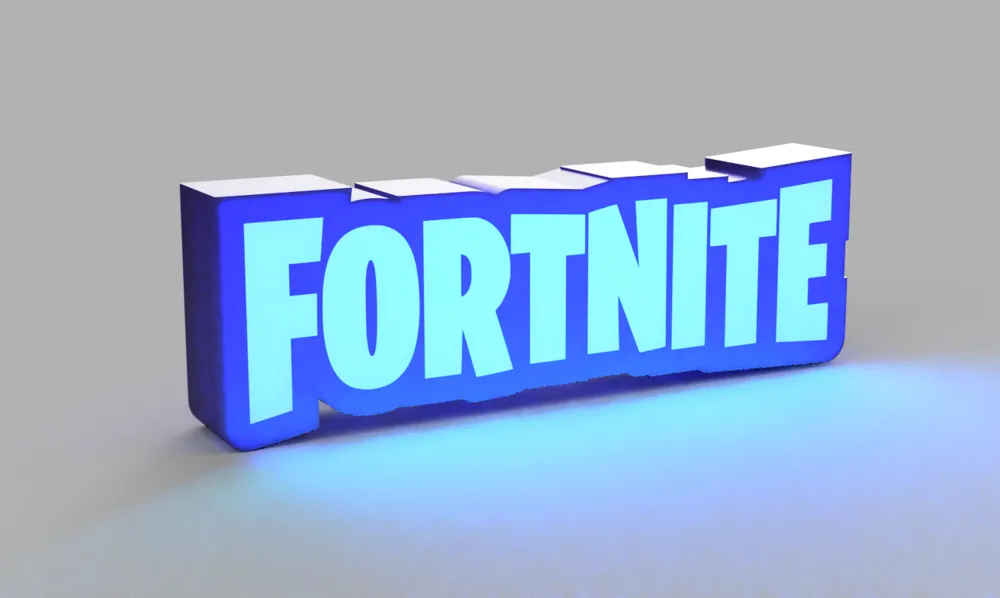 Fortnite Logo LED Lightbox by Tbasing - MakerWorld