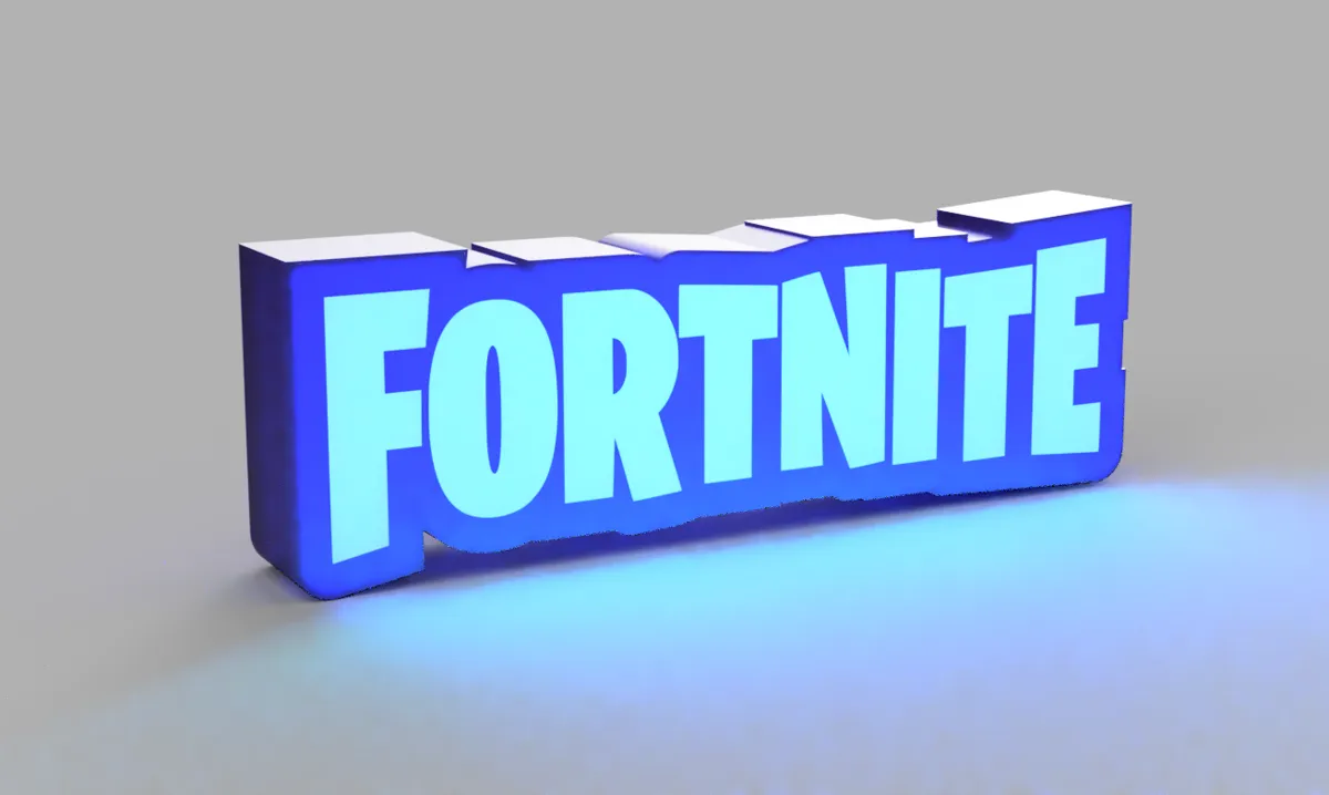 Fortnite Logo LED Lightbox - Free 3D Print Model - MakerWorld