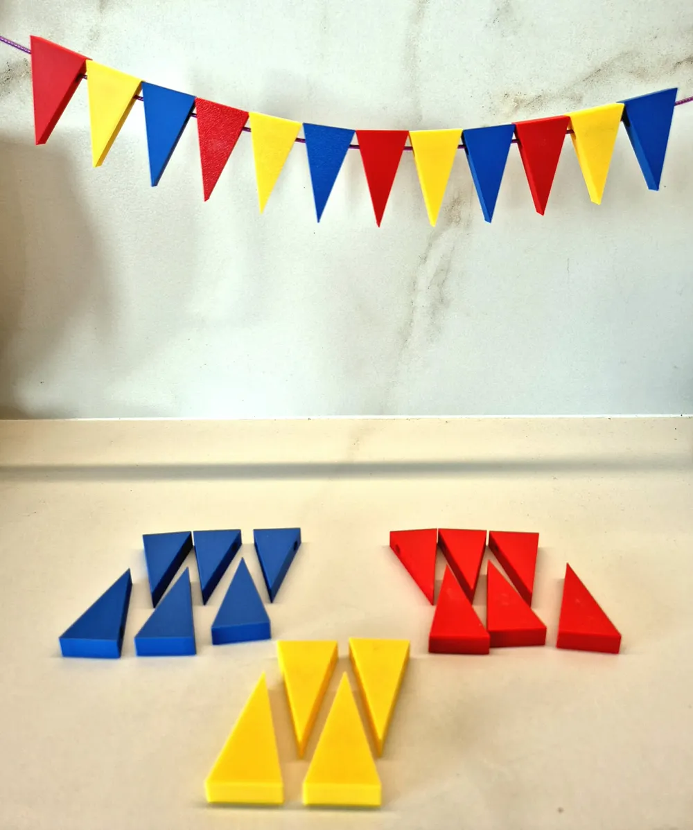 Bunting to string - Free 3D Print Model - MakerWorld