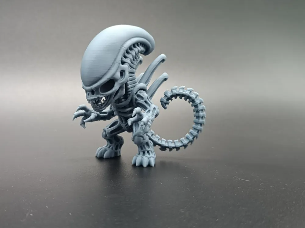 Chibi Xenomorph Skeleton - Cute Horror Alien - Free 3D Print Model ...
