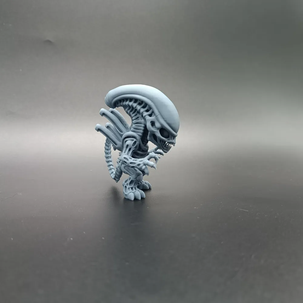 Chibi Xenomorph Skeleton - Cute Horror Alien - Free 3D Print Model ...