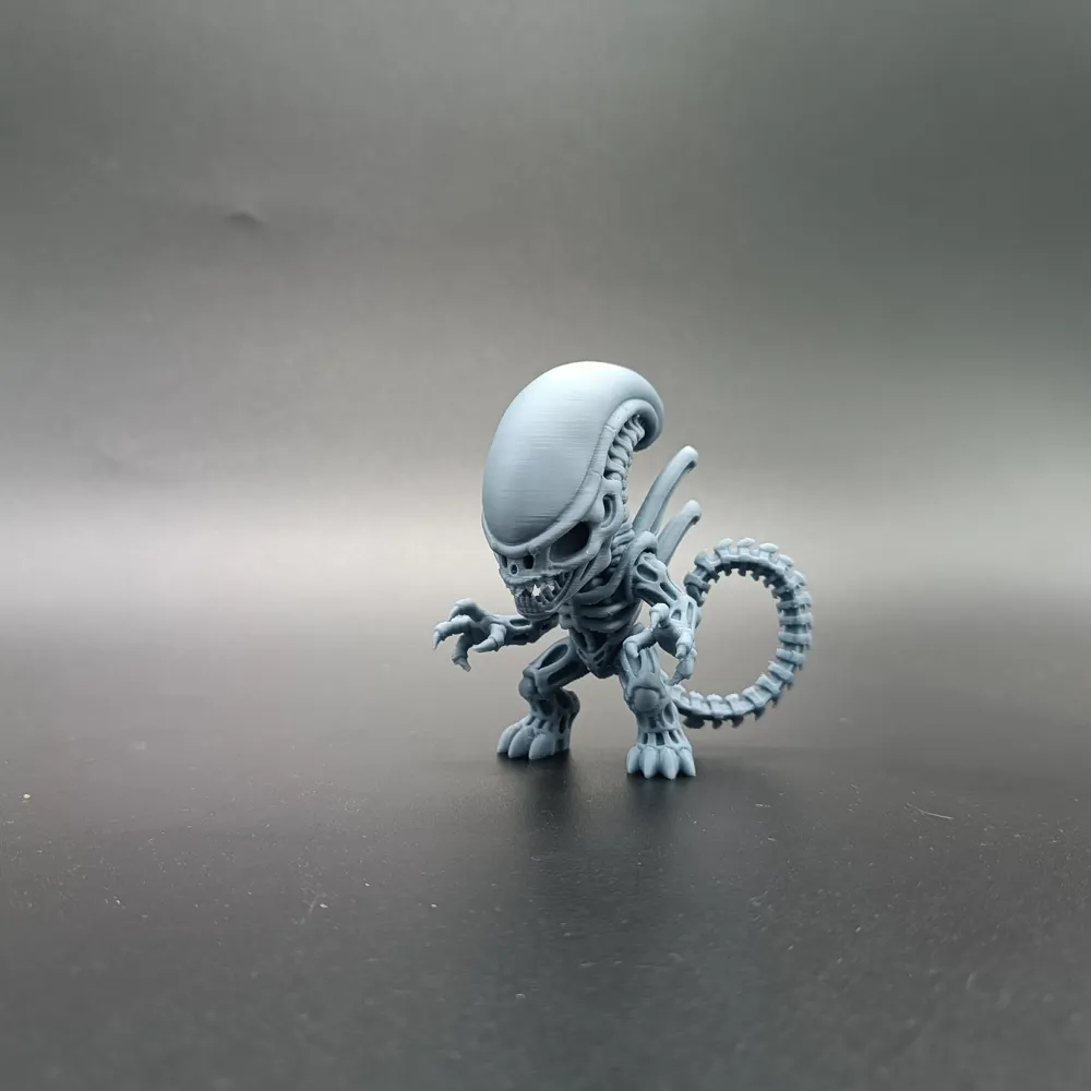 Chibi Xenomorph Skeleton - Cute Horror Alien - Free 3D Print Model ...