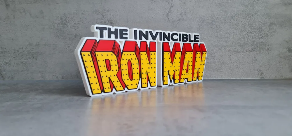 The Invincible Iron Man Logo / Sign - Free 3D Print Model - MakerWorld