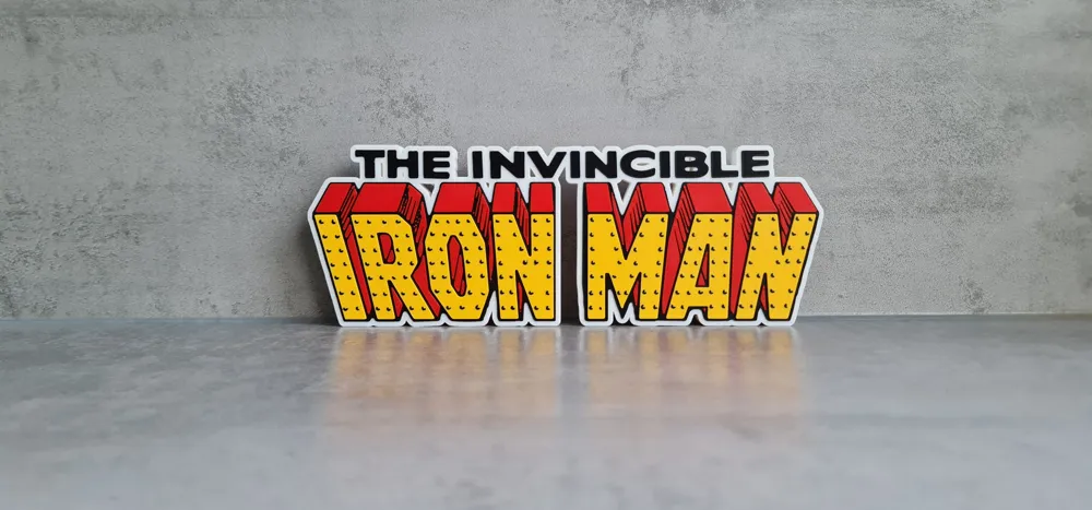The Invincible Iron Man Logo / Sign - Free 3D Print Model - MakerWorld