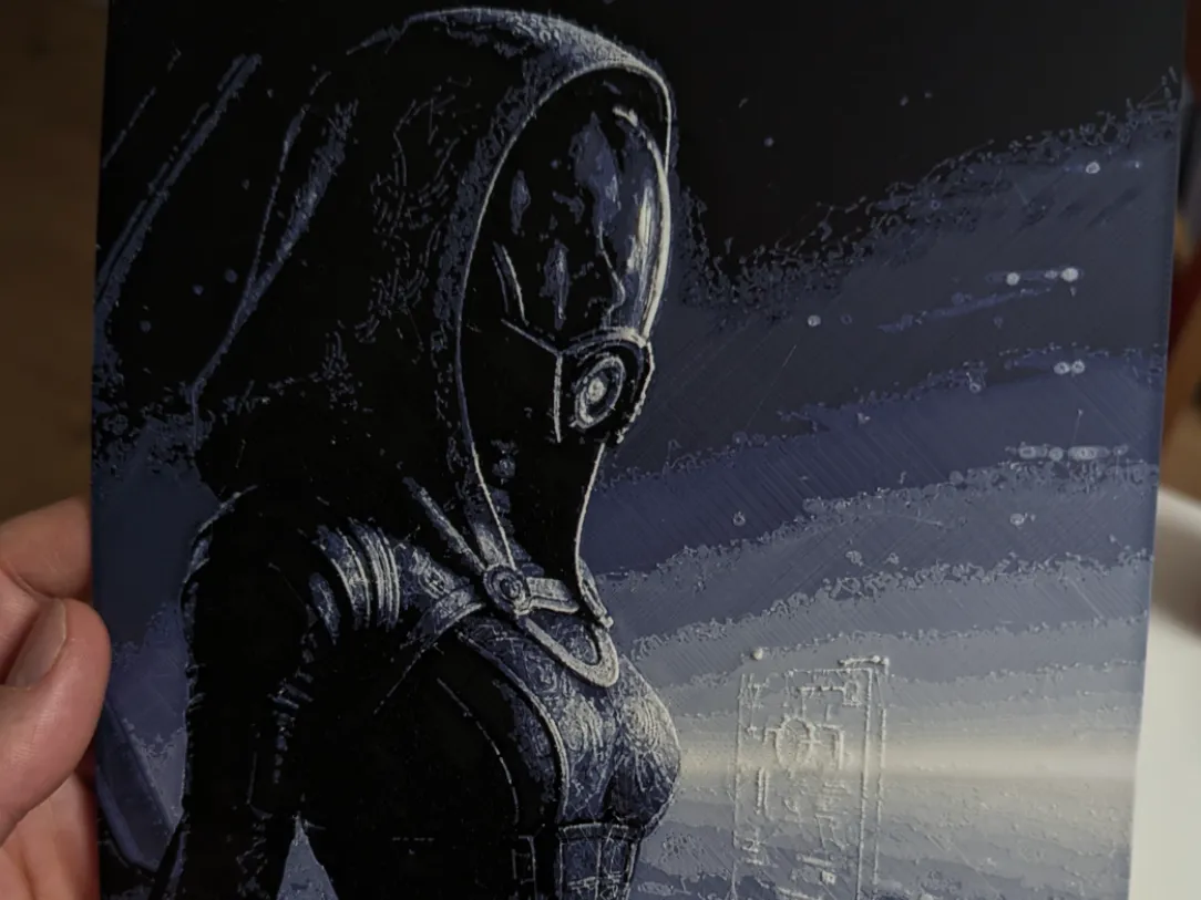 Tali Zorah Mass Effect HueForge - Free 3D Print Model - MakerWorld