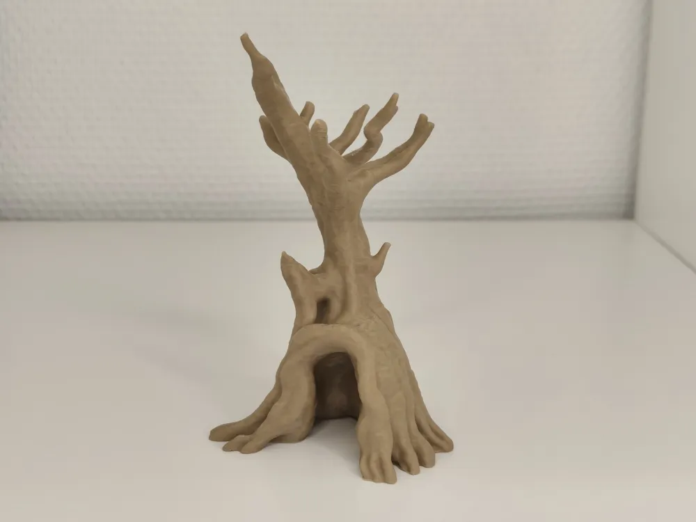 Gnarled Dead Tree Hollow Cave - Tabletop Terrain - Free 3D Print Model ...