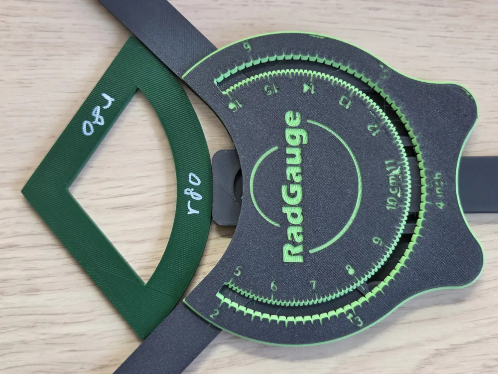RadGauge GIGA（半径测量器） - 免费 3D 打印模型 - MakerWorld