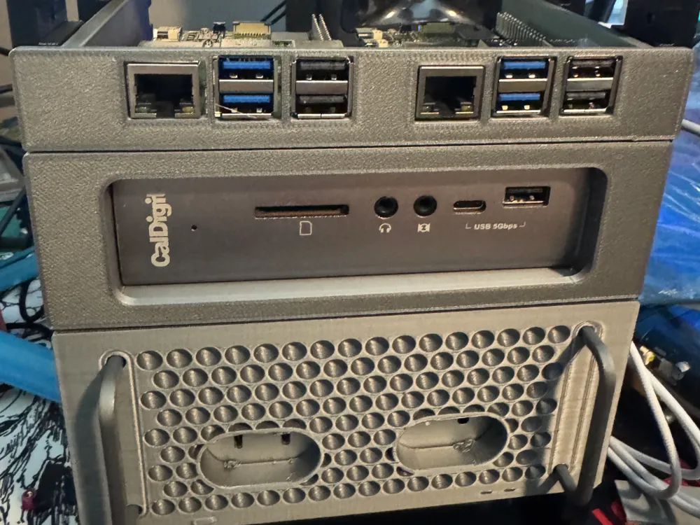 1U Dual Raspberry Pi 5 Sled for Mac mini Rack Pro by Trash Cats ...