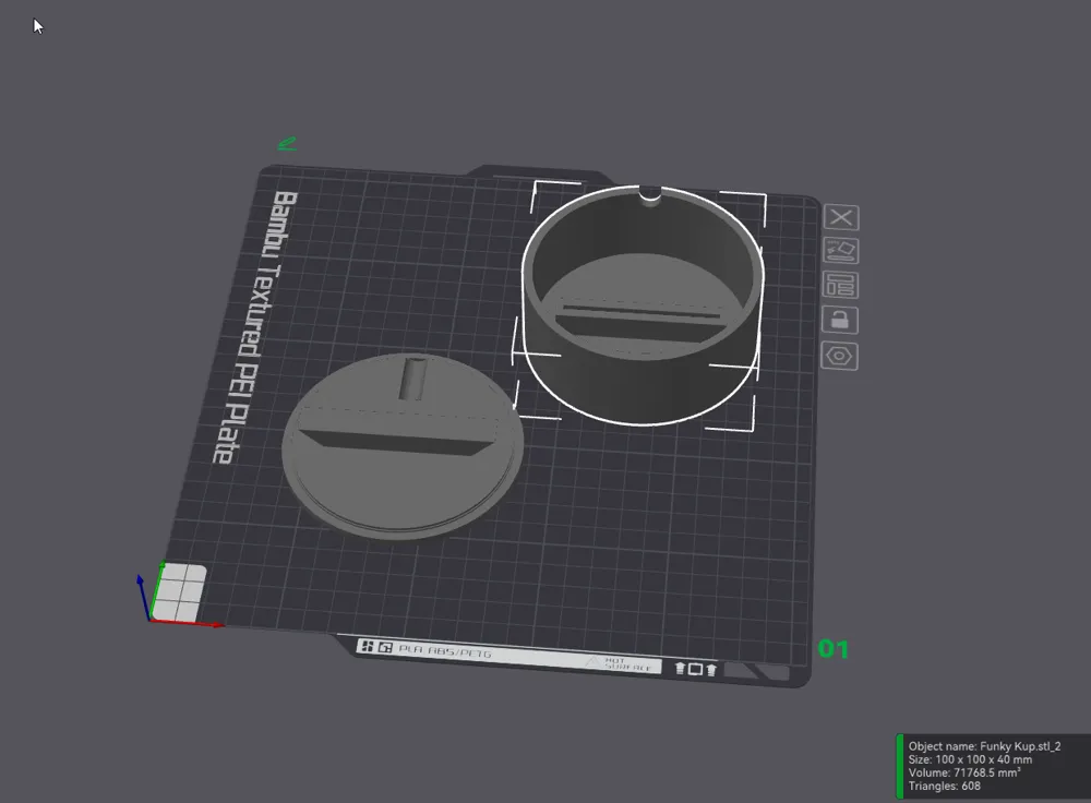 Acrylic panel LED Puck template by Tommy Gun - MakerWorld