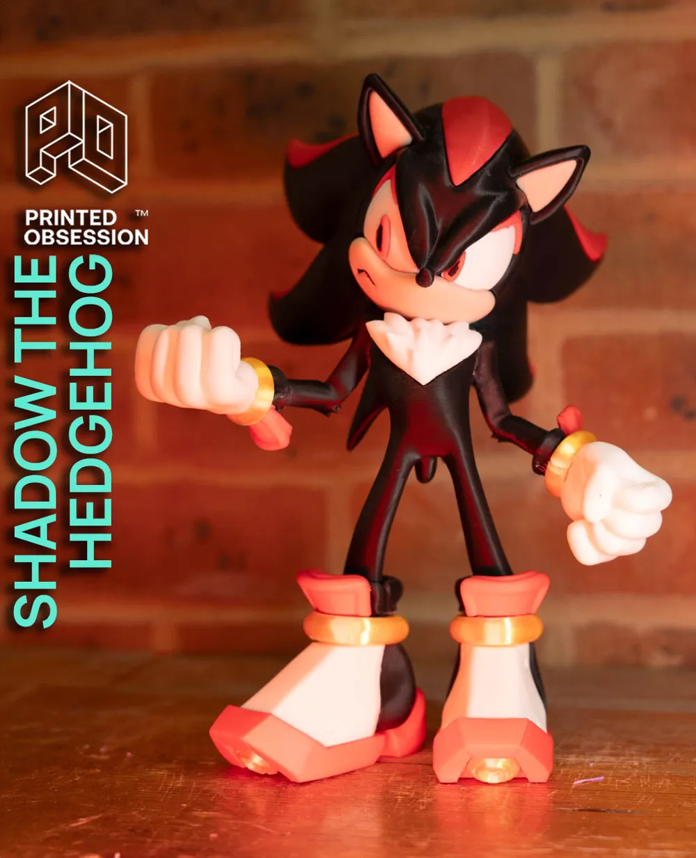 Shadow the hedgehog - Sonic - Full Color - NO AMS - Free 3D Print Model ...