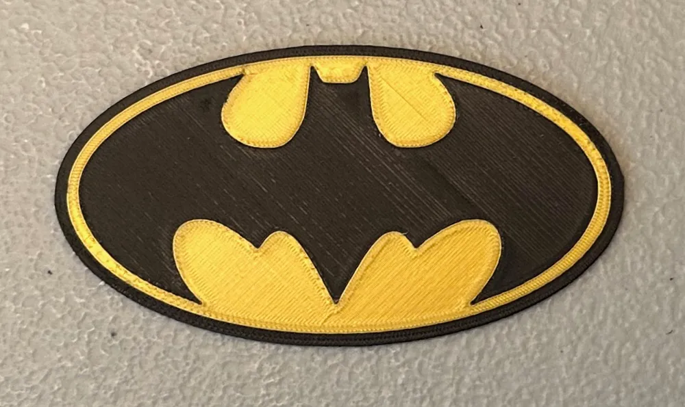Multicolor Batman Logo Magnet by wotfan - MakerWorld