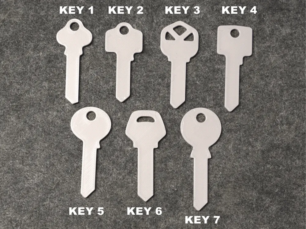 Blank House Key Templates - Free 3D Print Model - MakerWorld