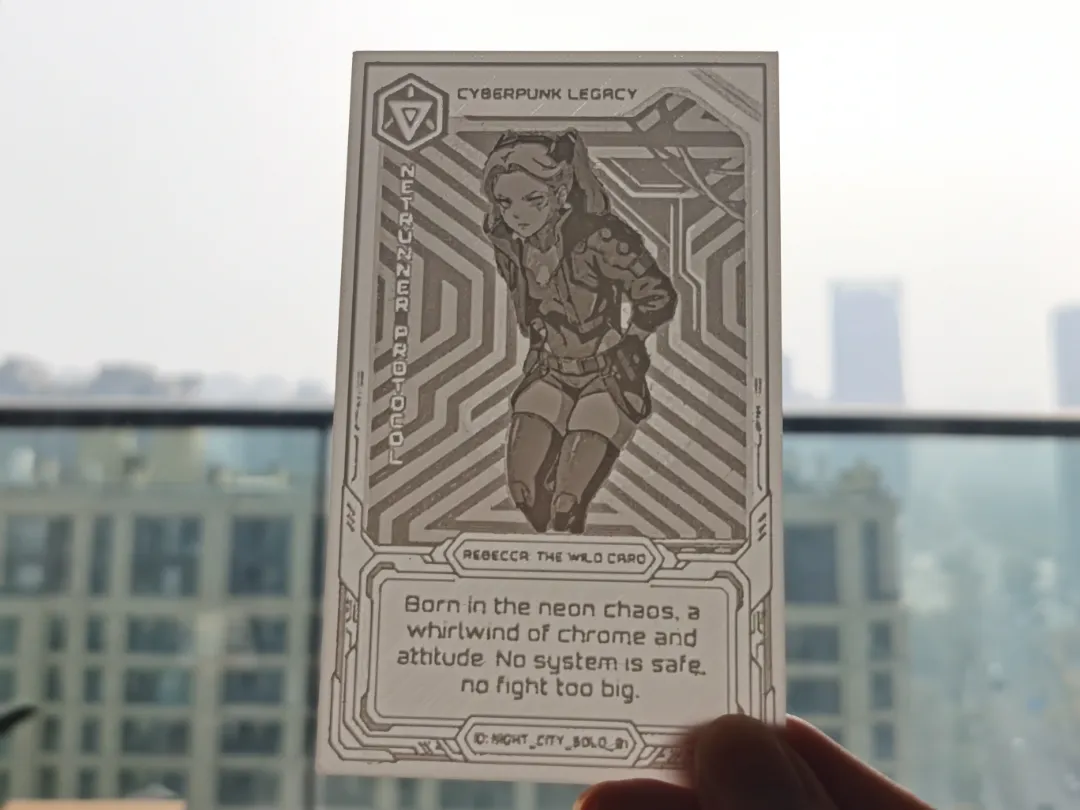 Rebecca Cyberpunk: Edgerunners Card design - Free 3D Print Model ...
