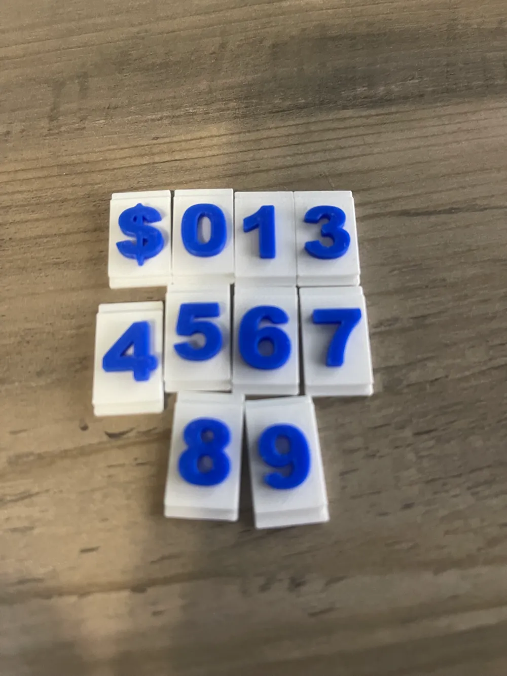Card Stand Numbers Remixed by kingm2821 MakerWorld: Download Free 3D Models