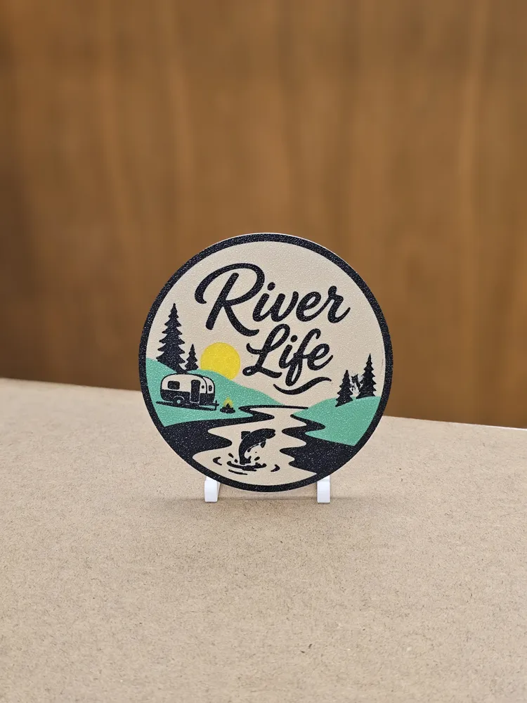 River Life Coaster - Free 3D Print Model - MakerWorld