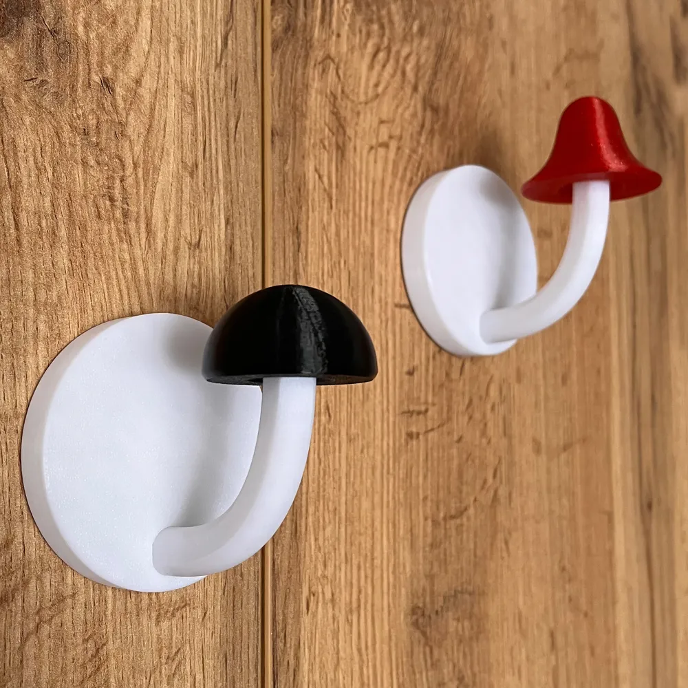 Mushroom Wall Hook - Free 3D Print Model - MakerWorld